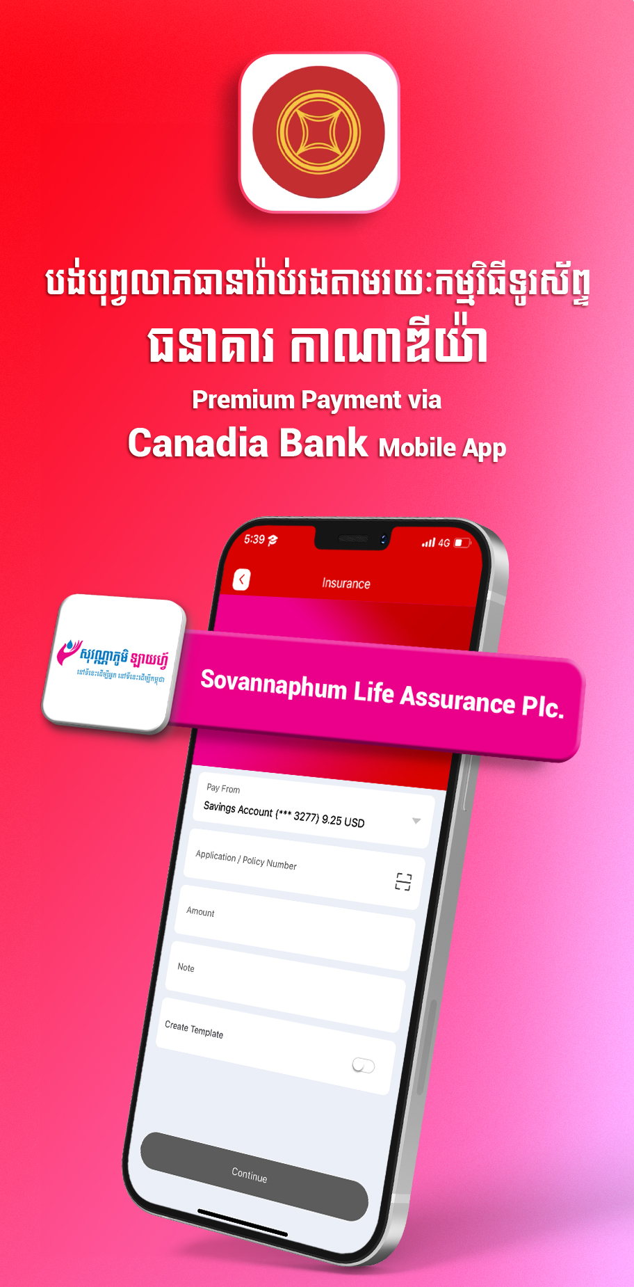 Canadia Bank – Sovannaphum Life Assurance